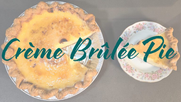 Crème Brûlée Pie Recipe